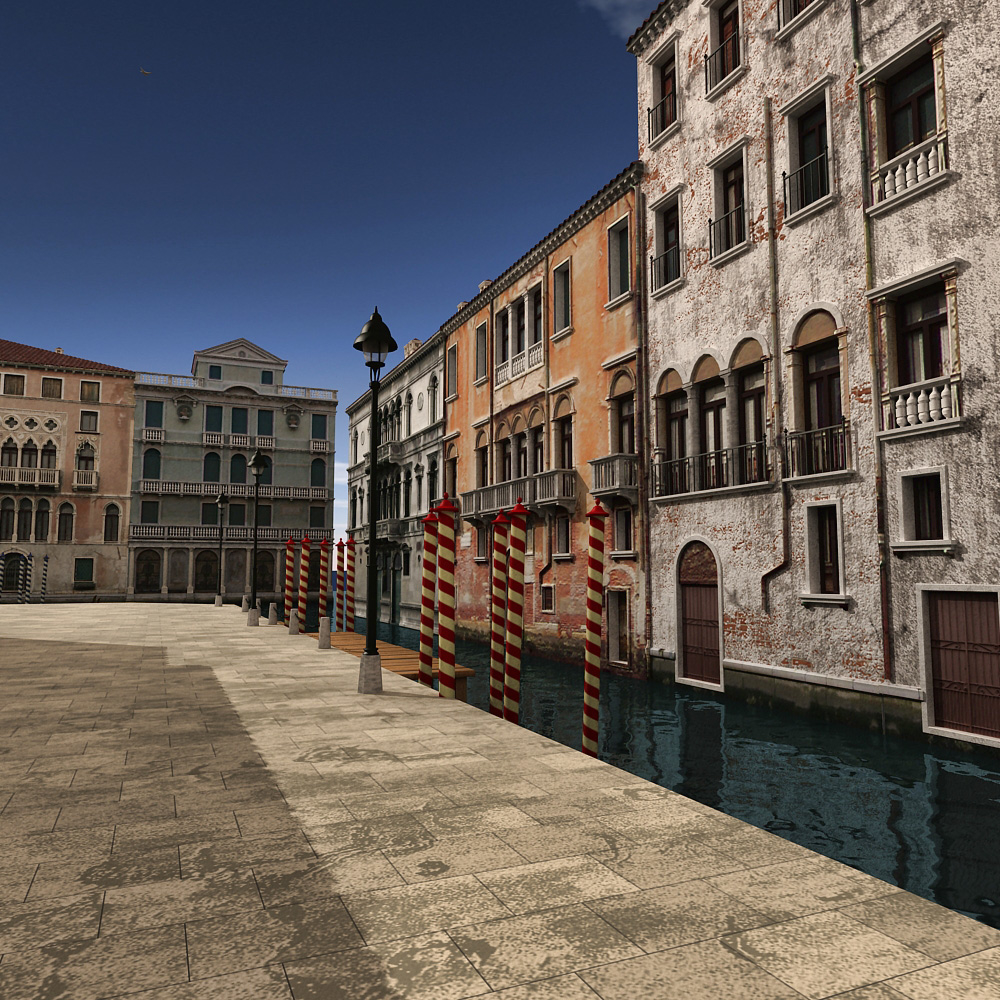 3d venice scene model