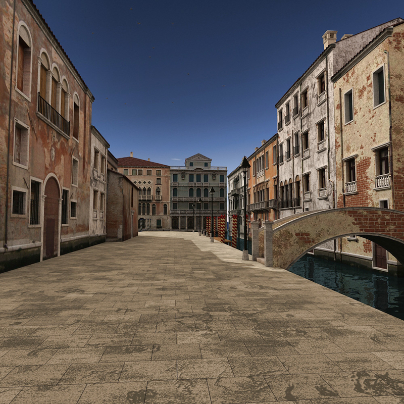 3d venice scene model