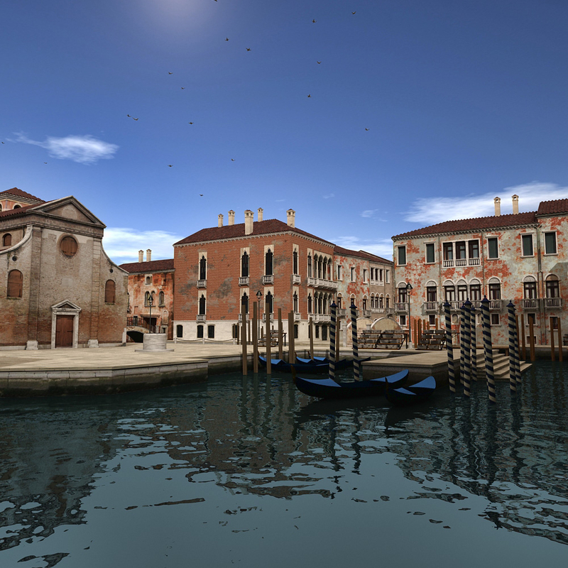 3d venice scene model