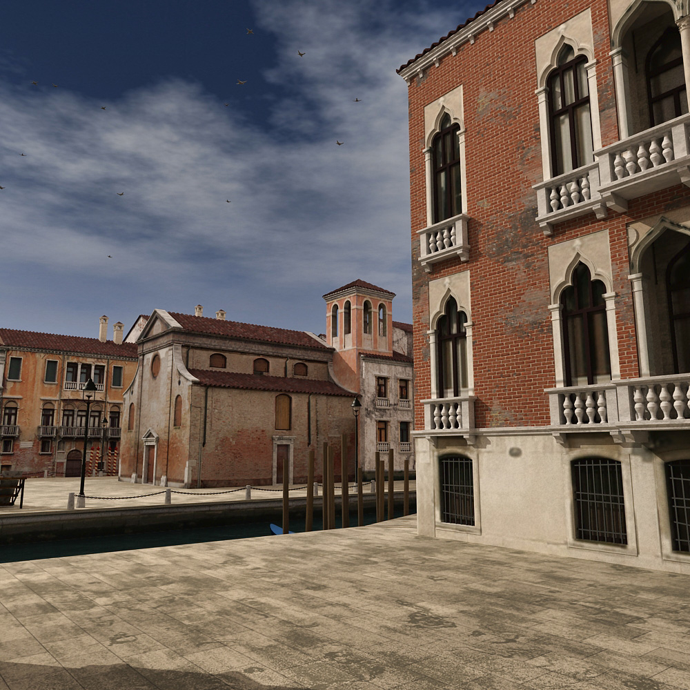 3d venice scene model