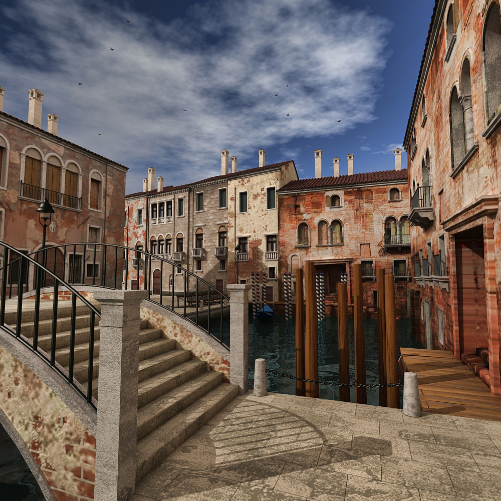 3d venice scene model