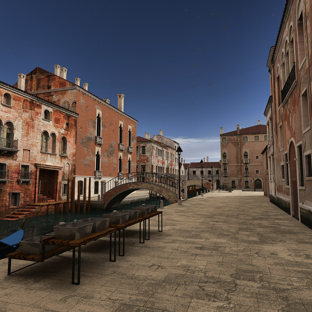 3d venice scene model
