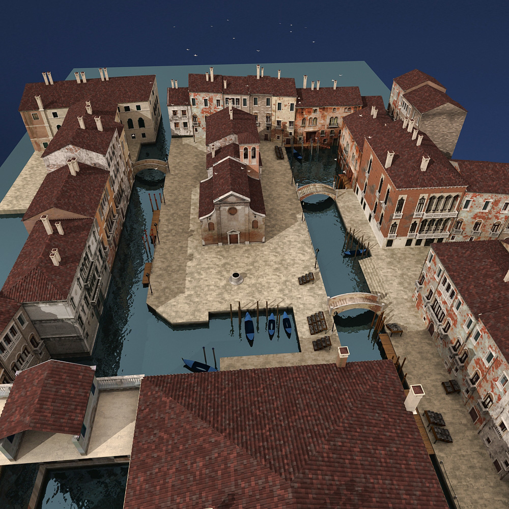 3d venice scene model