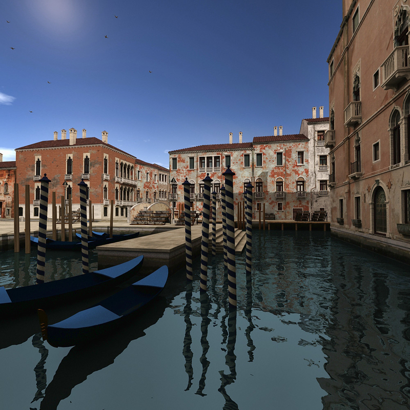 3d venice scene model