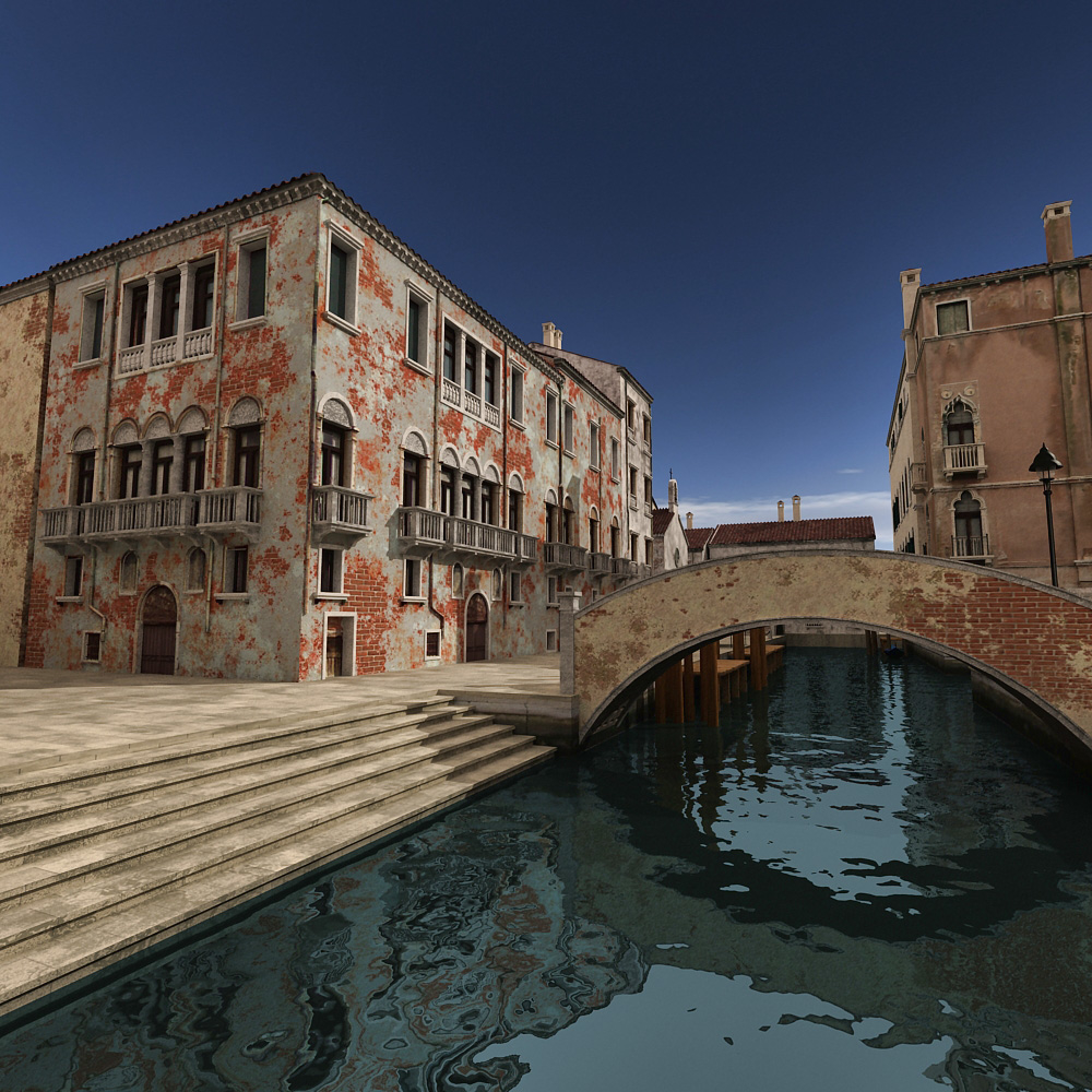 3d venice scene model