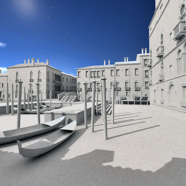3d venice scene model