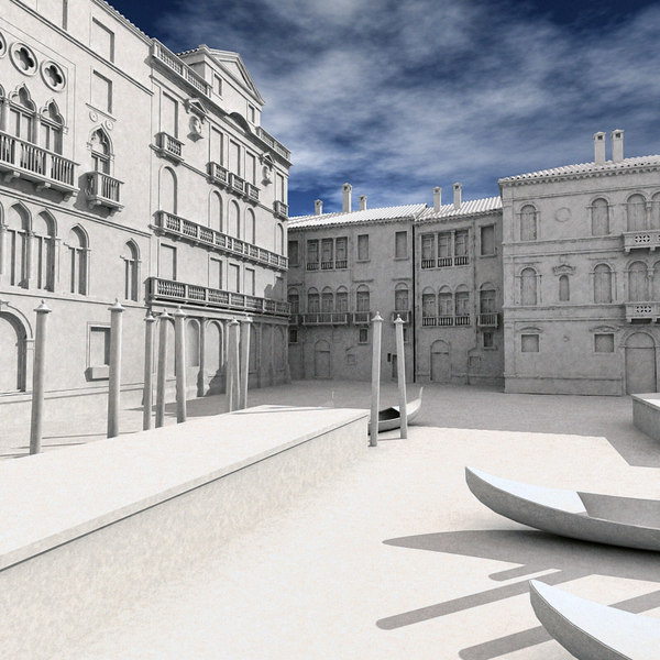 3d venice scene model