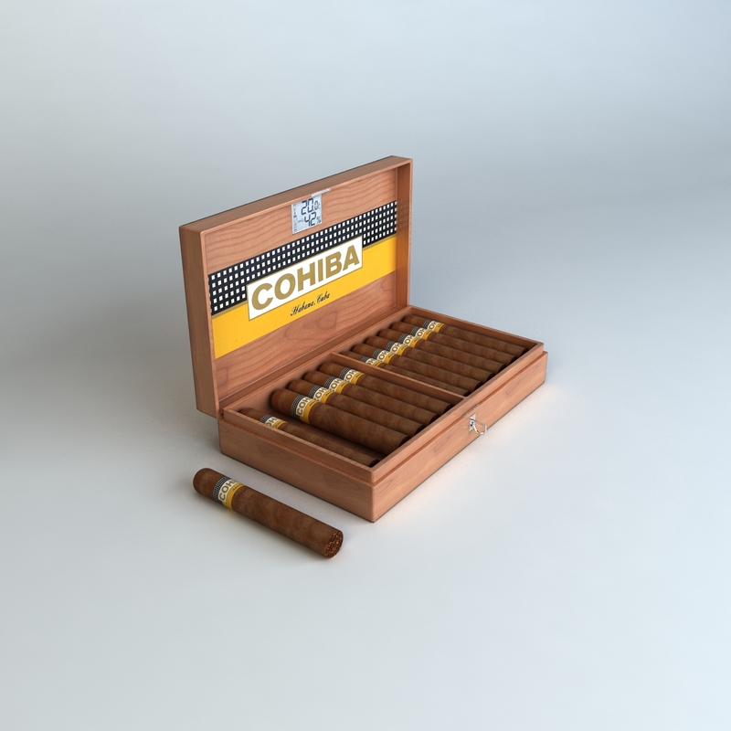 cigars box 3d model