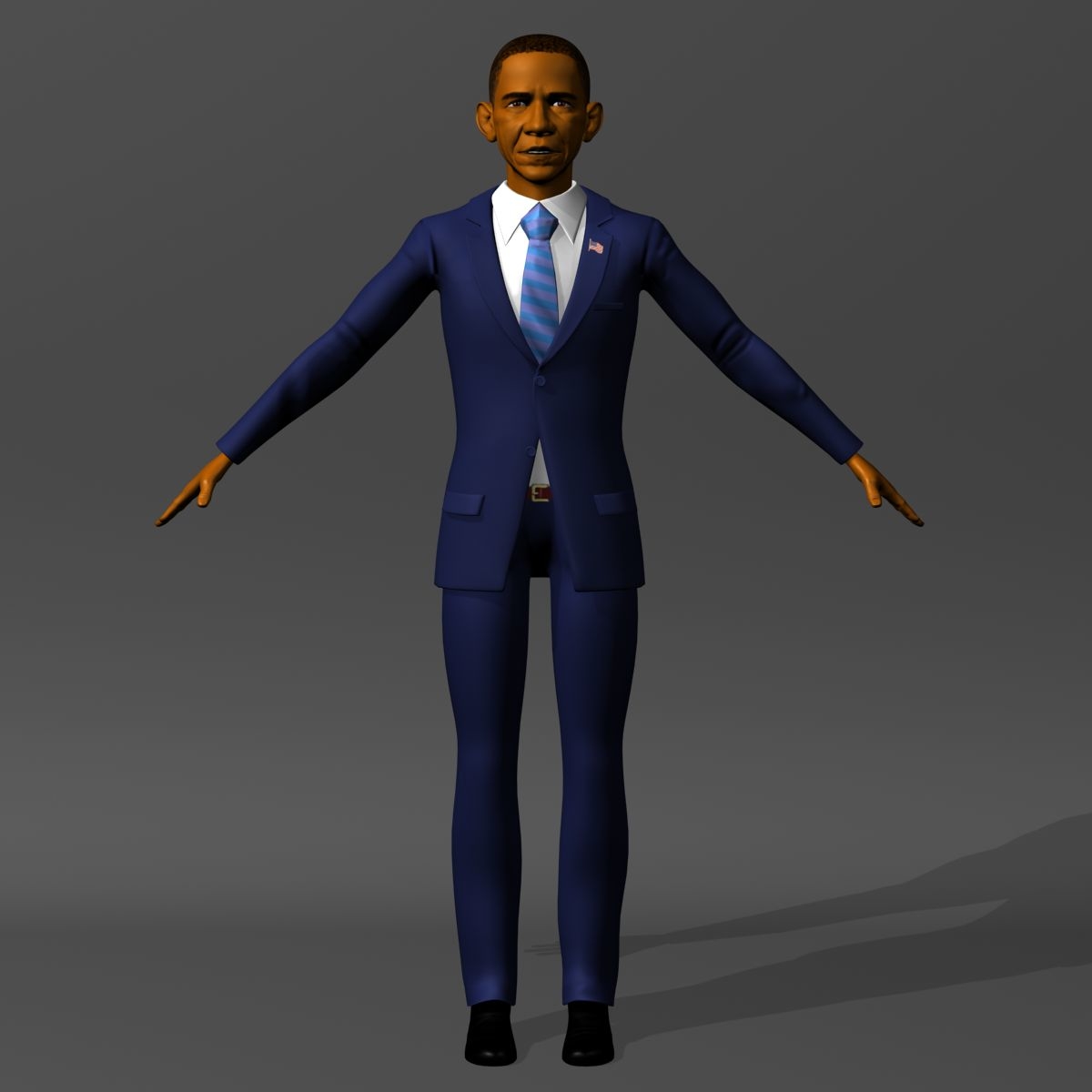 barack obama 3d max