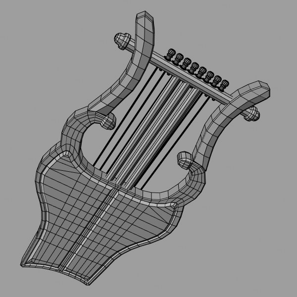 3d model harp
