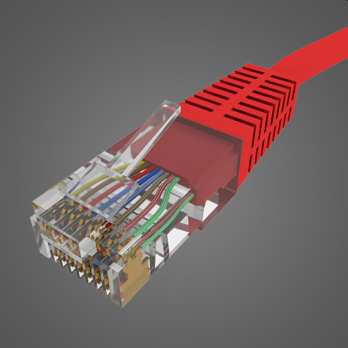 3d model cable wired
