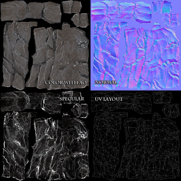 rocky cliffs rock 3d wrl