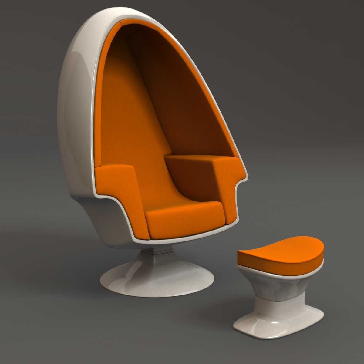 3d egg chair