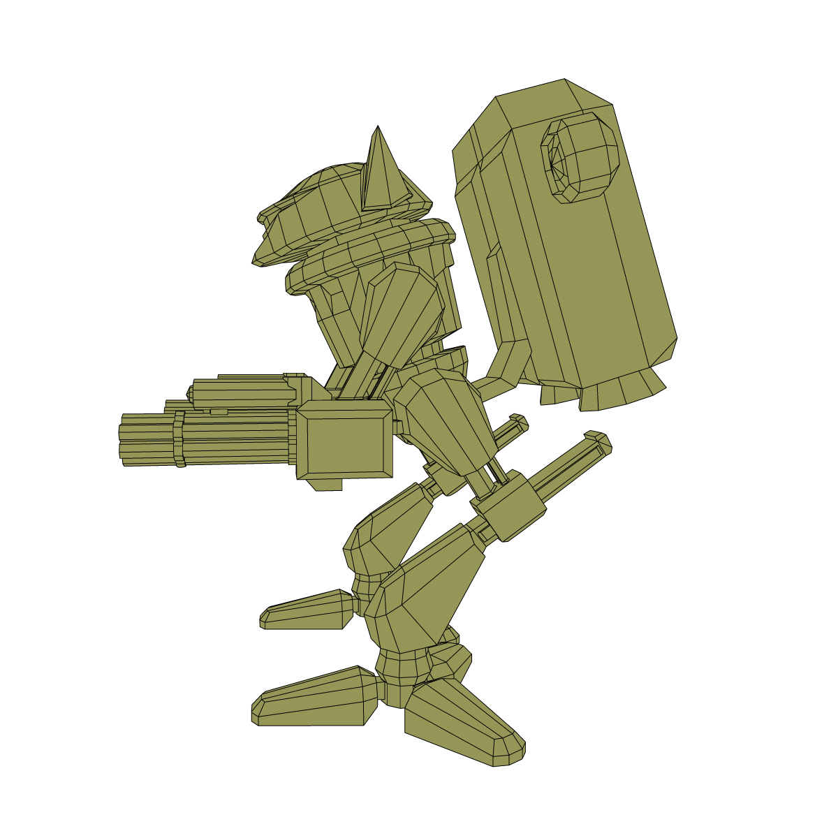 3d mech model