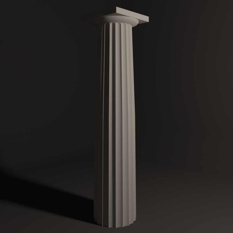 3d doric column model
