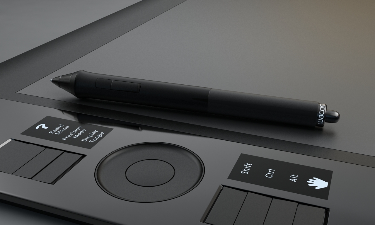 wacom intuos l tablet 3d model