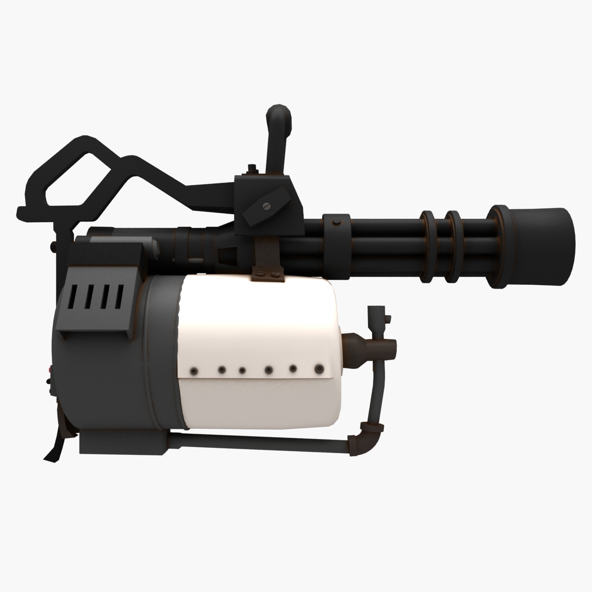minigun team fortress 2 3d model