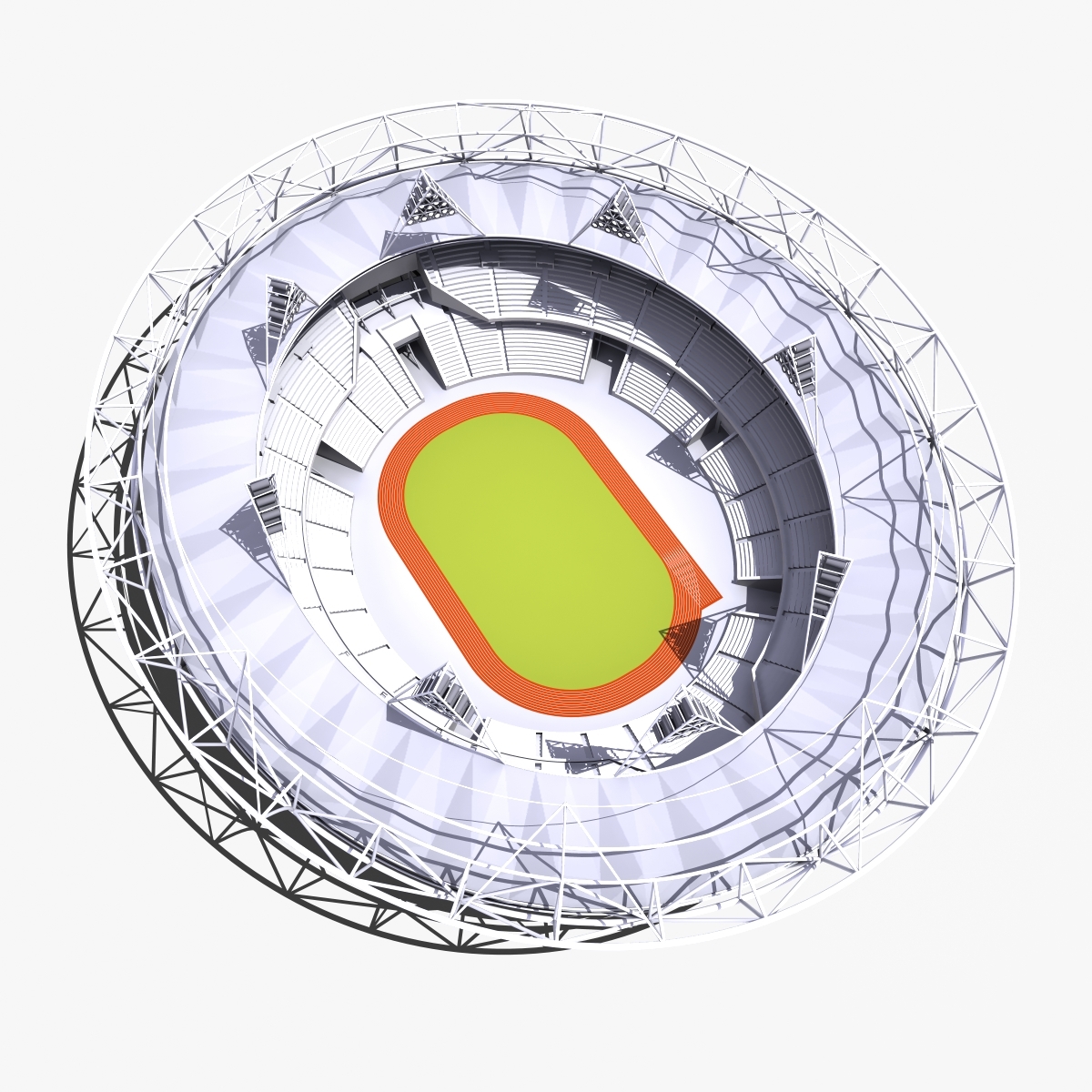 london olympic stadium 3d model