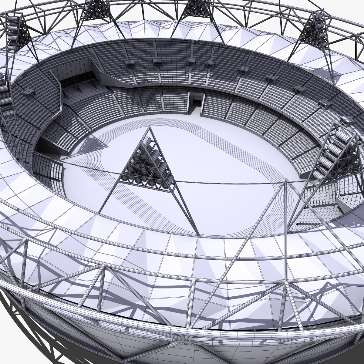 london olympic stadium 3d model