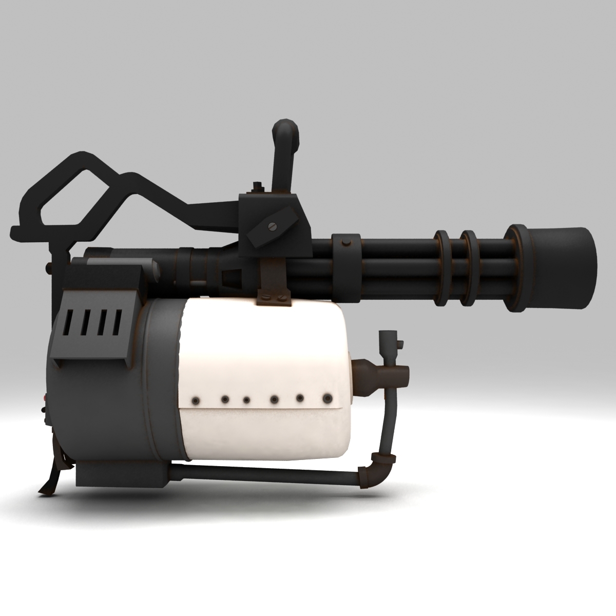 minigun team fortress 2 3d model