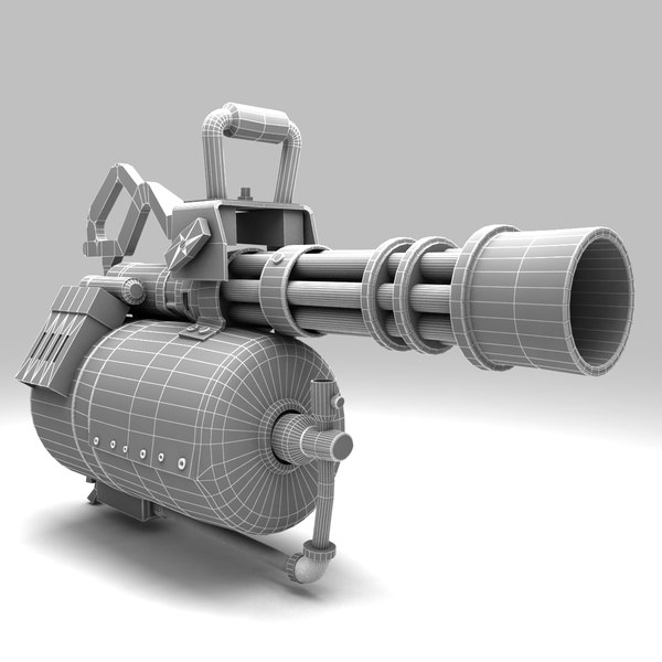 minigun team fortress 2 3d model