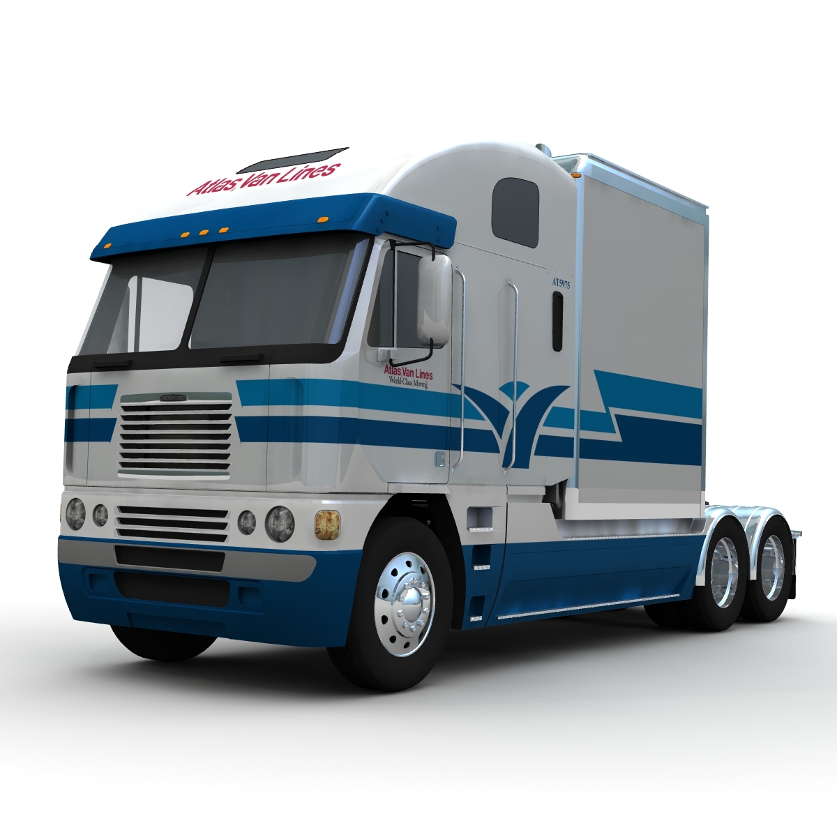 3d freightliner argosy truck model