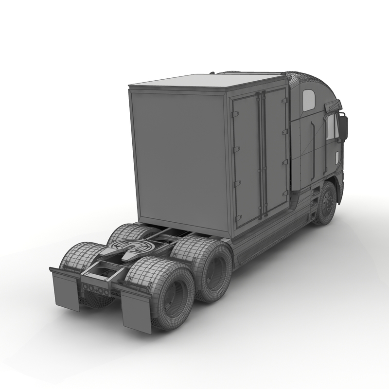 3d freightliner argosy truck model