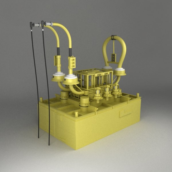 sub sea manifold 3d model