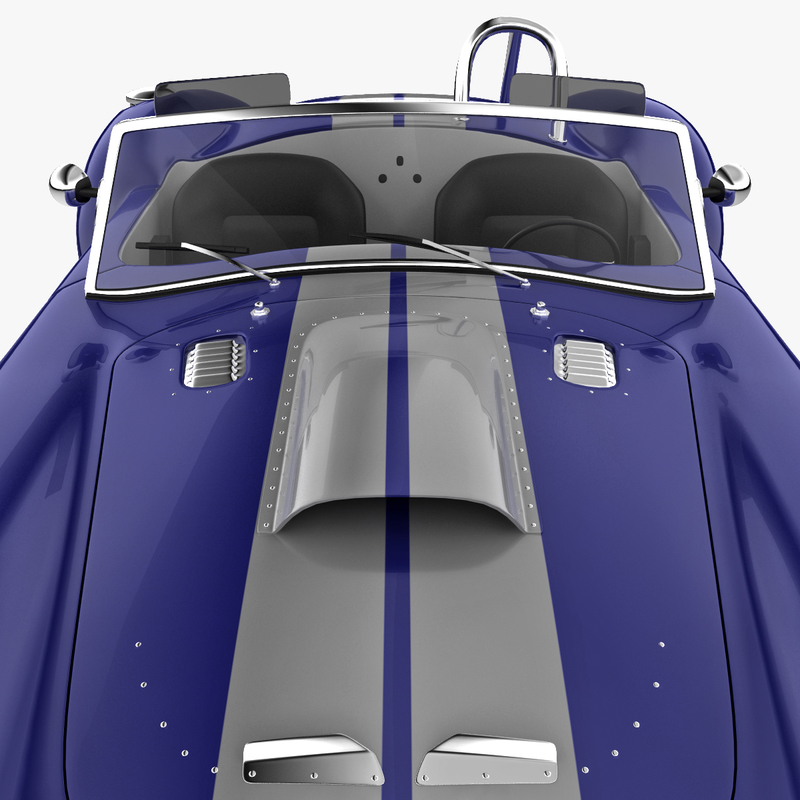 3d model realistic shelby cobra 427