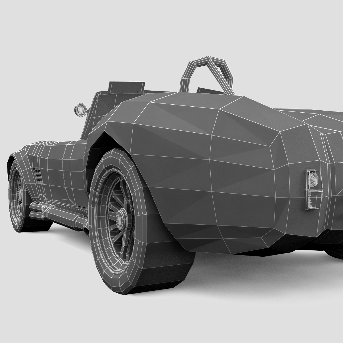 3d model realistic shelby cobra 427