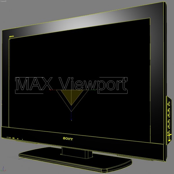 tv sony bravia 3d model