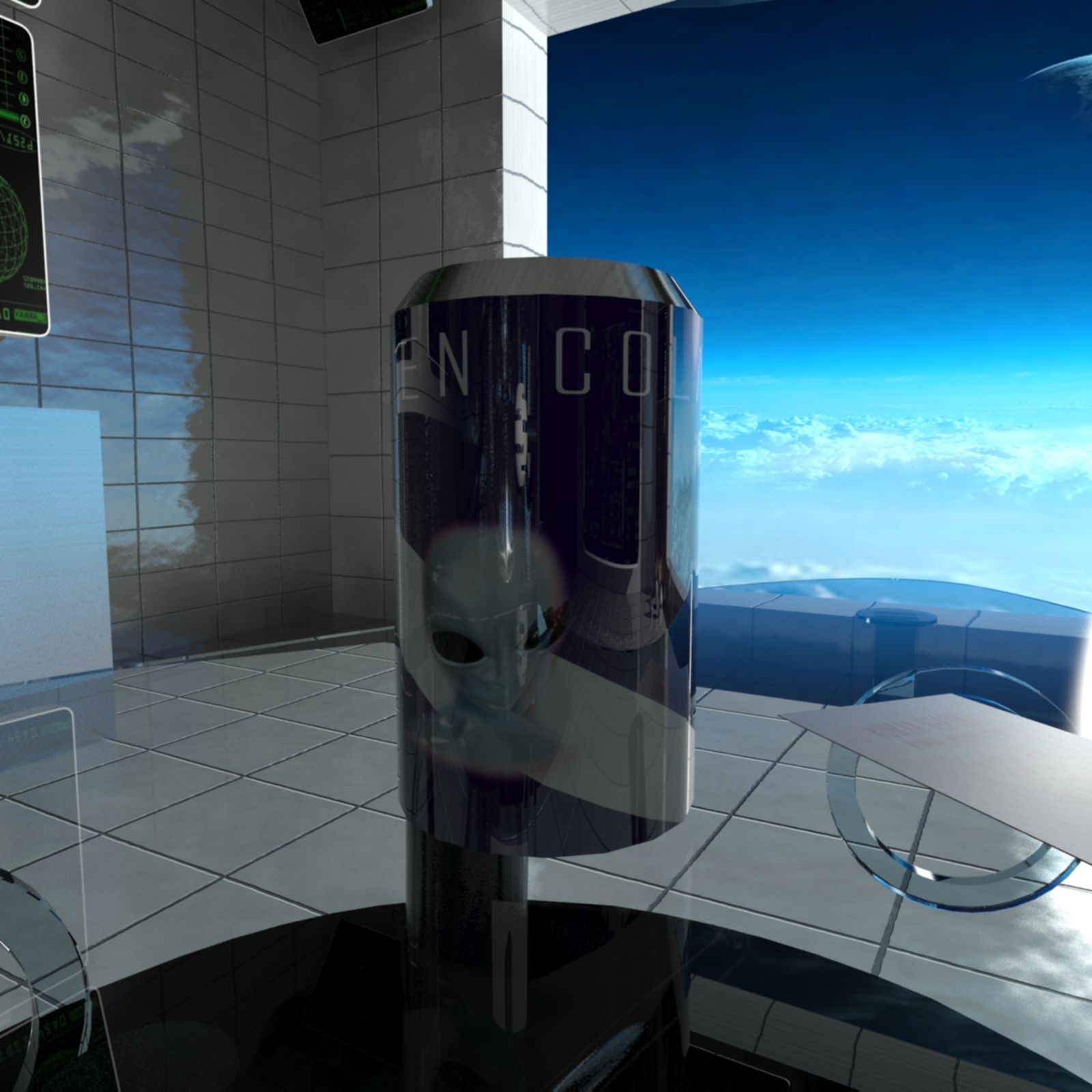 scene room alien 3d max