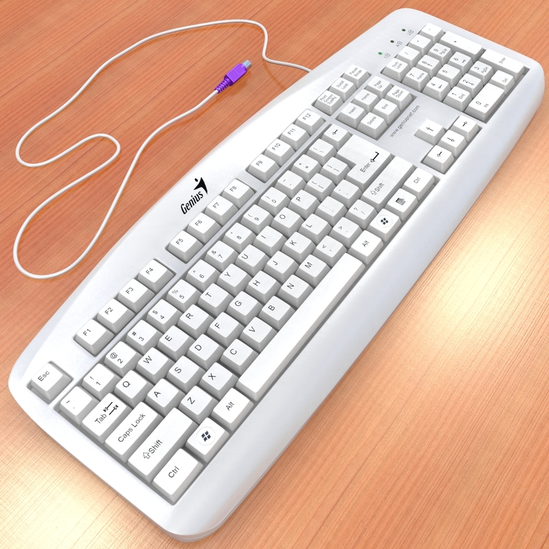 keyboard genius kb-110 keys 3d 3ds