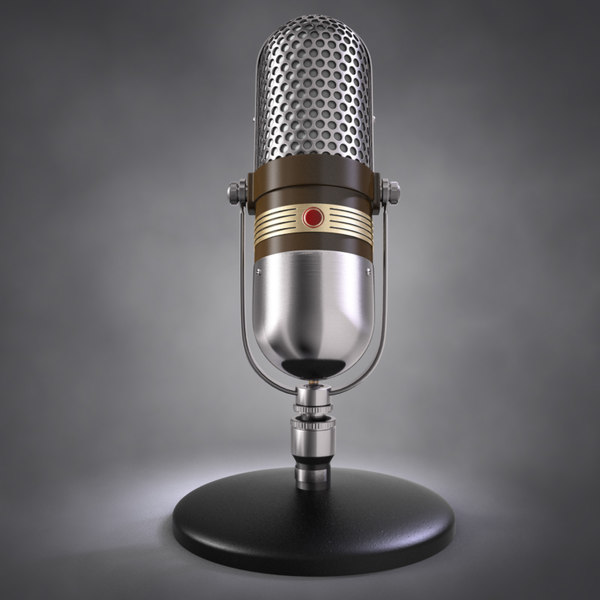 realistic vintage 77-dx microphone dxf