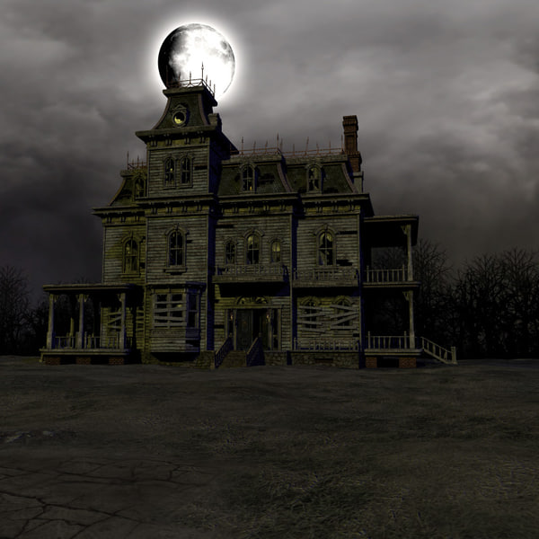 haunted house 3d max