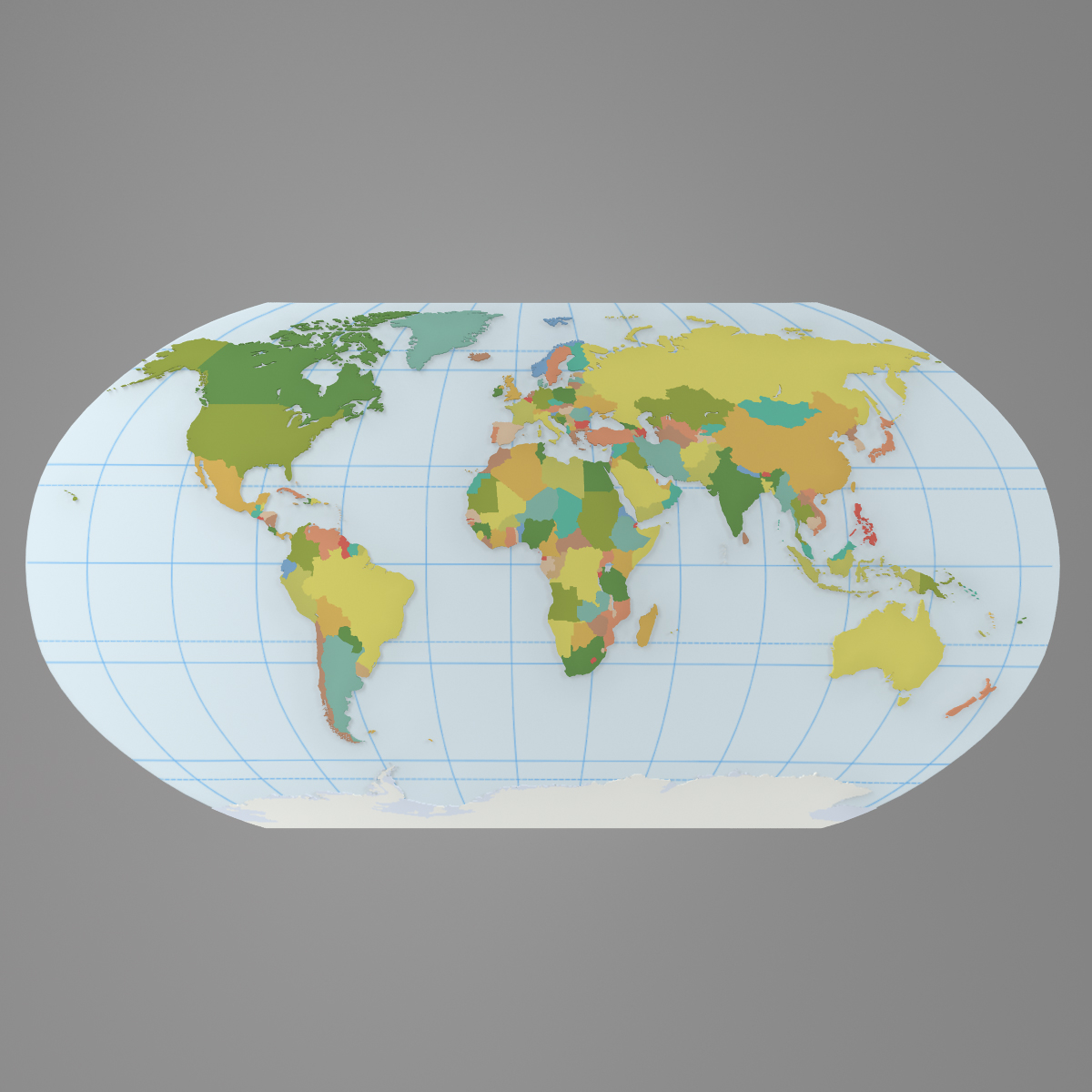 world atlas 3d model