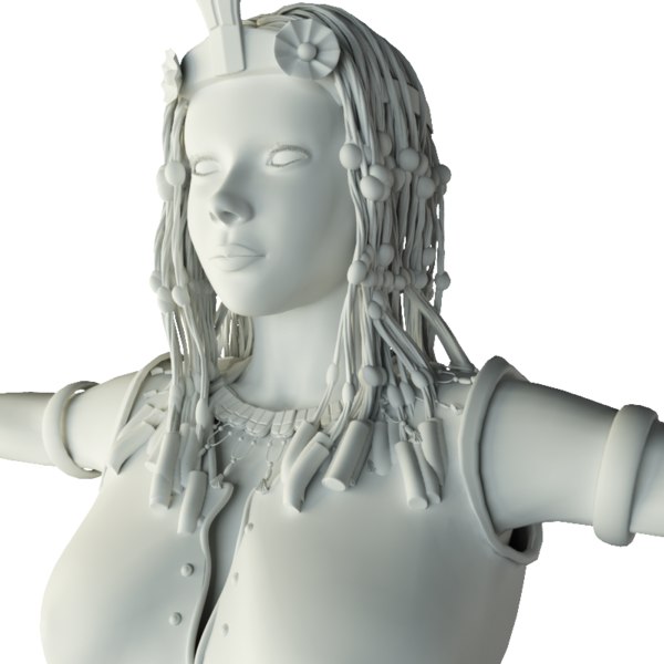 3d model cleopatra woman historical girl
