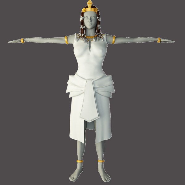 3d model cleopatra woman historical girl
