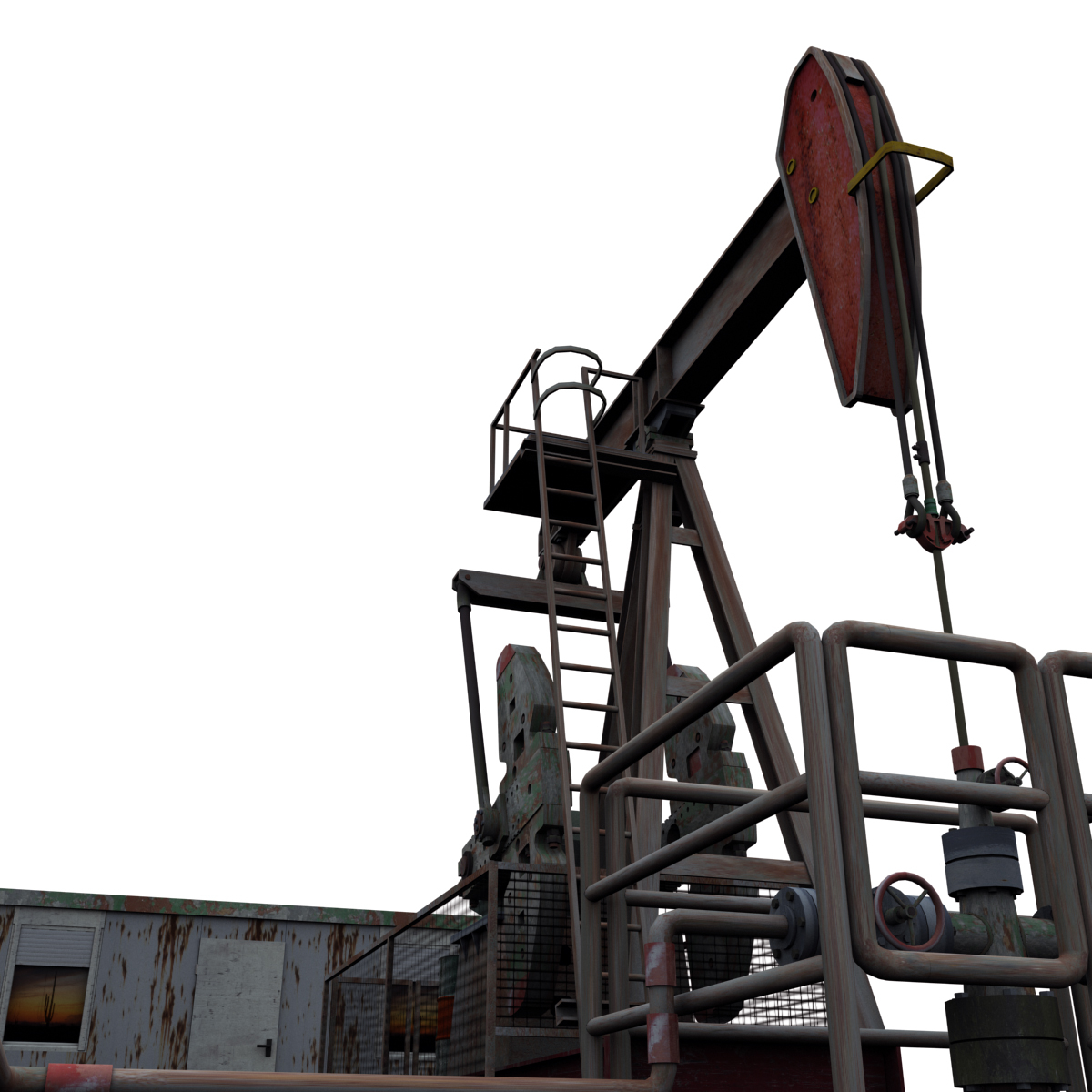 3d oil pumpjacks model