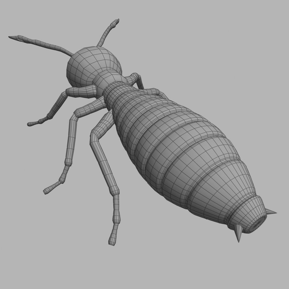 termite worker insect 3d max