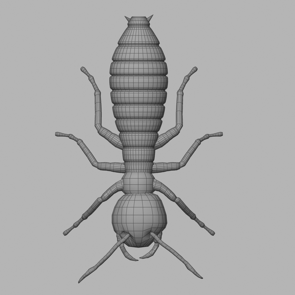 termite worker insect 3d max