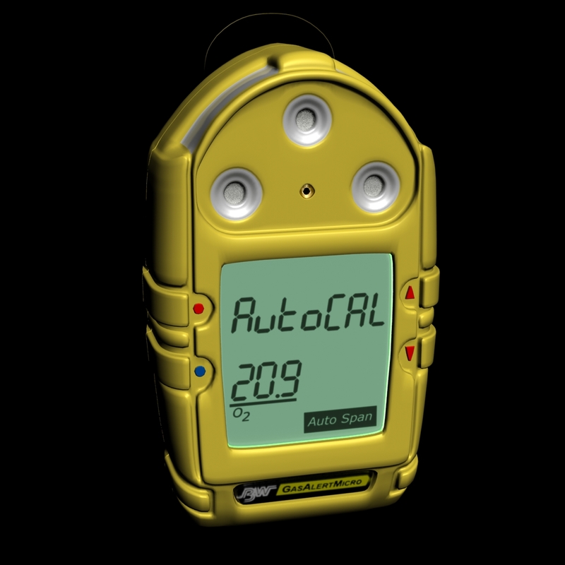 3d gas detector model