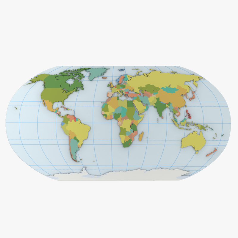 world atlas 3d model