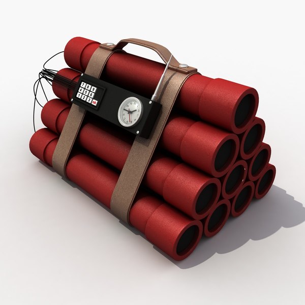 3d dynamite tnt model