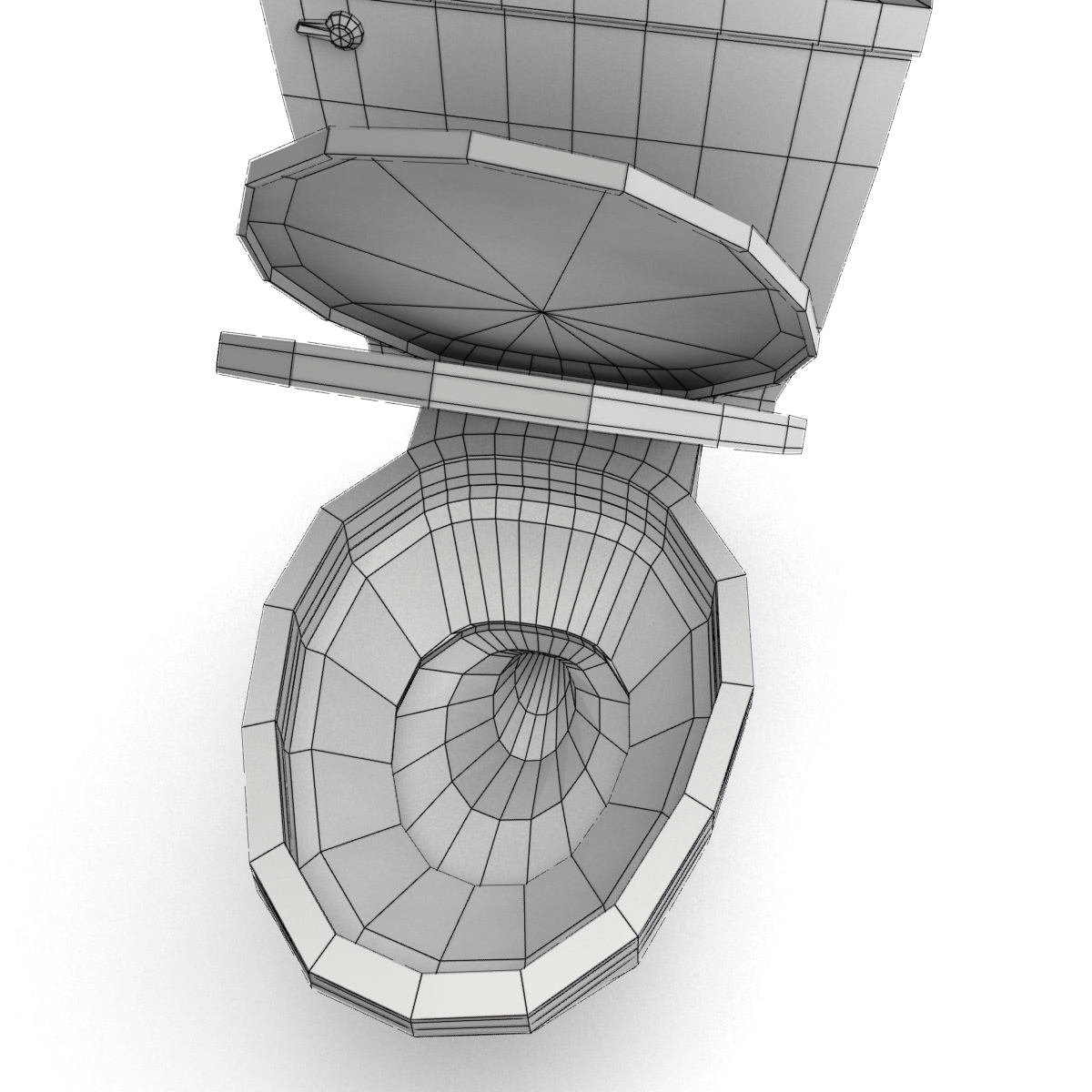 toilet realistic 3d model