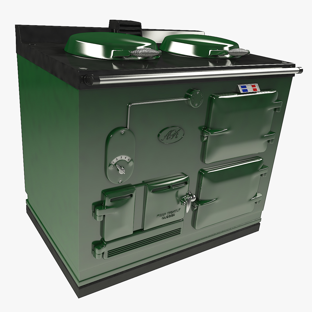 2 oven aga classic 3d model