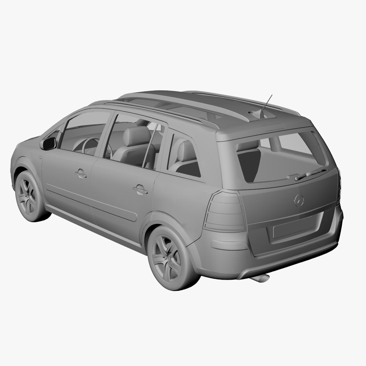 opel zafira panorama 3d model