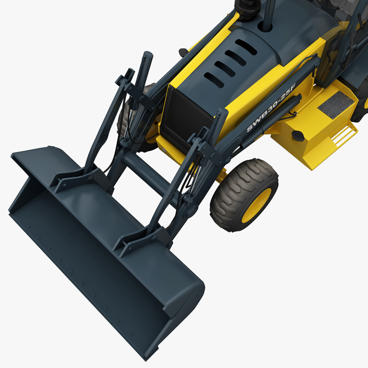3d backhoe loader sinoway model