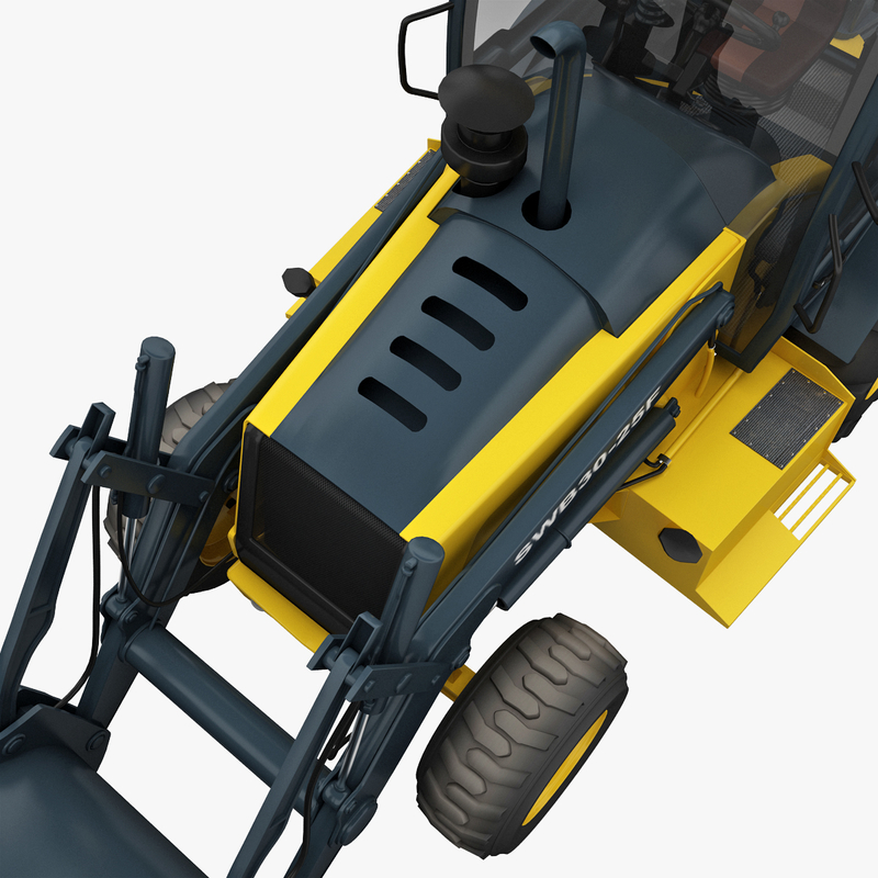 3d backhoe loader sinoway model