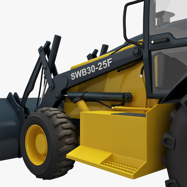 3d backhoe loader sinoway model